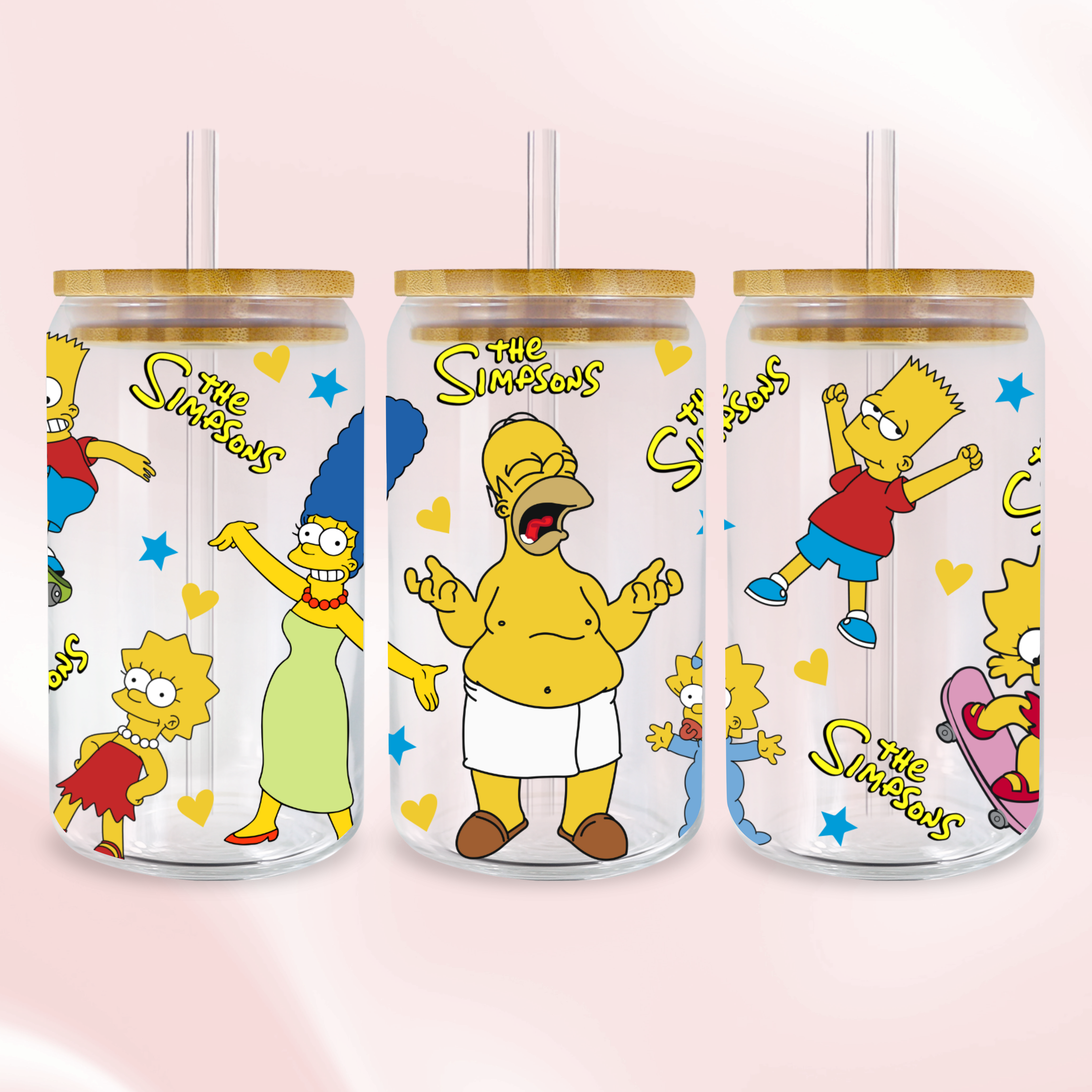 Funny Cartoon Family Wrap - Full Color UV DTF Wrap Easy Apply Permanen