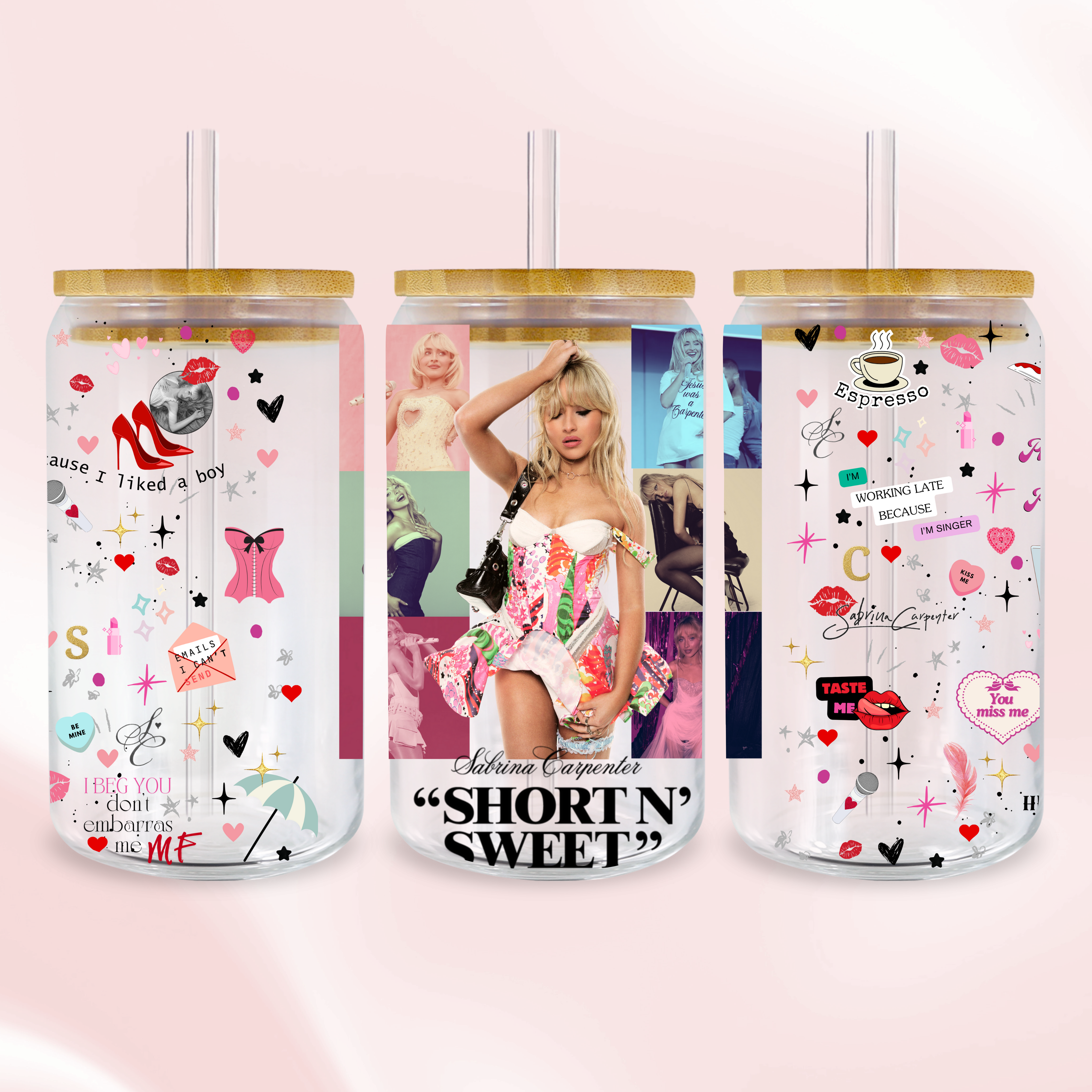 Sabrina Tour Collage Wrap - UV DTF Sticker
